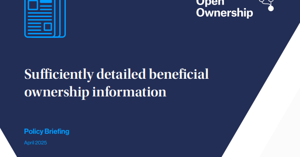Sufficiently detailed beneficial ownership information | openownership.org