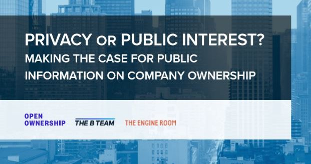 Privacy or public interest? Making the case for public information on ...